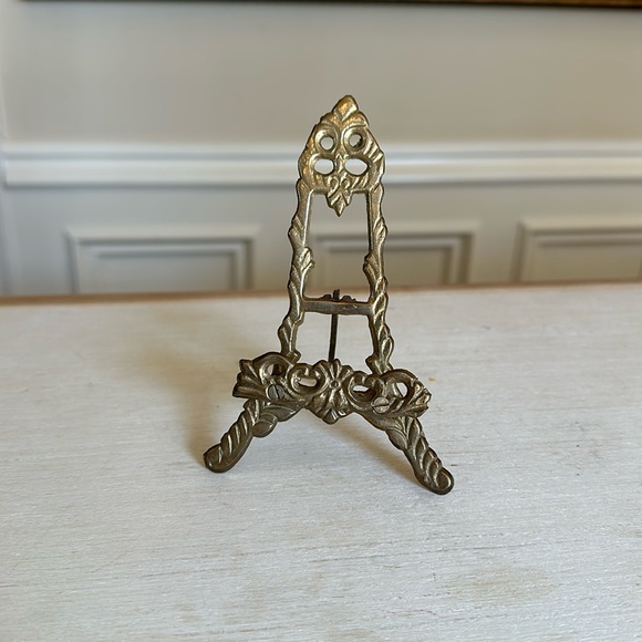 Vintage | Accents | Mini Brass Vintage Plate Stand | Poshmark